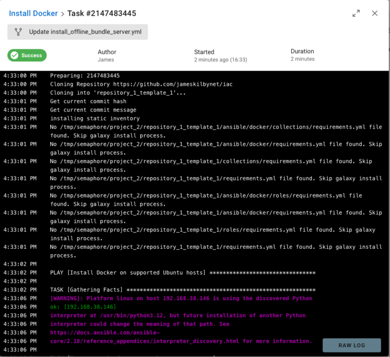 Managing My Homelab with SemaphoreUI (Ansible Web UI)